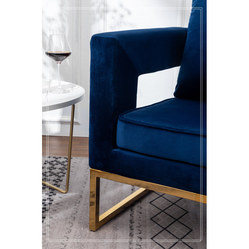 Lenola contemporary upholstered accent arm chair store